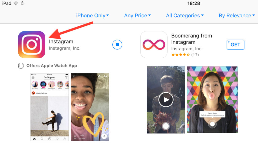 ¿Cómo podemos instalar Instagram (aplicación oficial) en iPad Mini ...