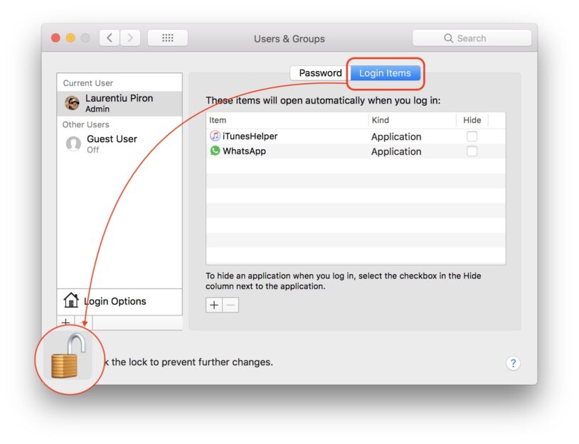 macOS: Add or Remove automatically startup (Login Items) apps, documents, folders & connected ...