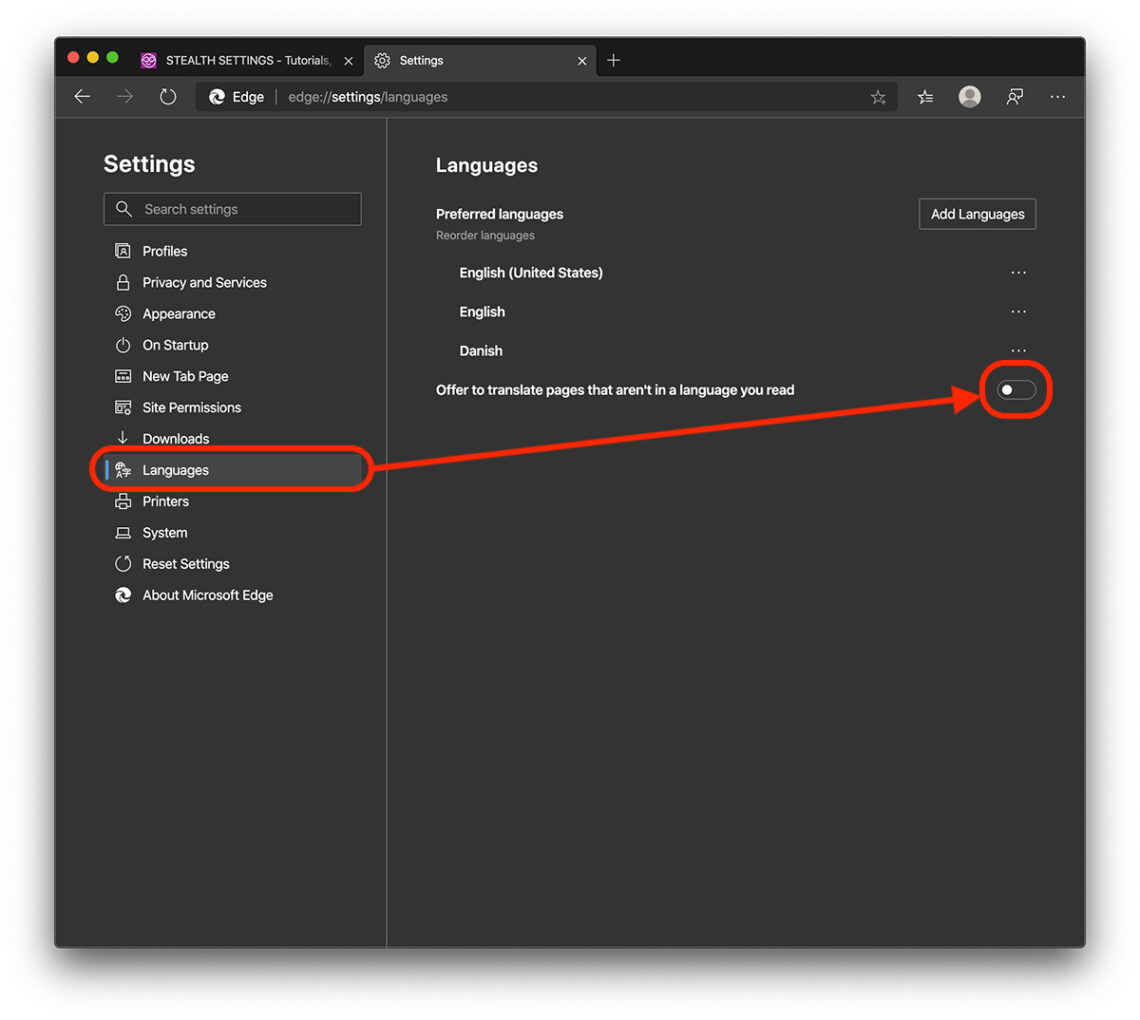 Comment nous désactivons la traduction des pages Web sur Microsoft Edge ...