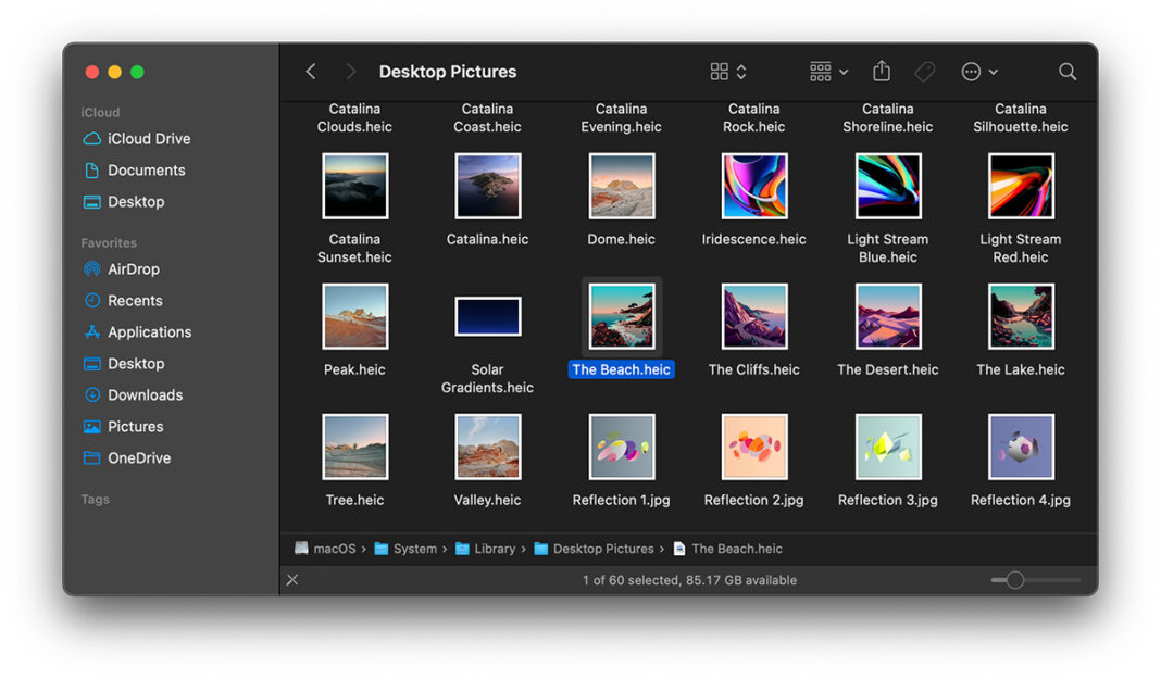 Locate & Extract macOS Dynamic Wallpapers / Big Sur Original Wallpapers ...
