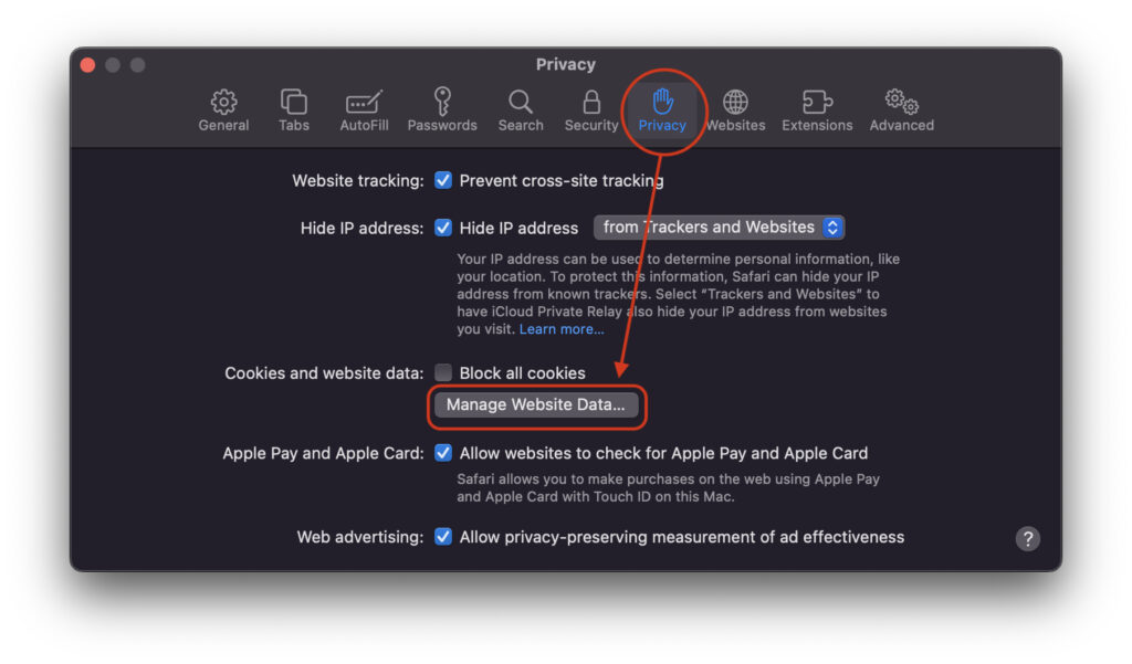 Safari Privacy - Cum stergem history, cookies si cache